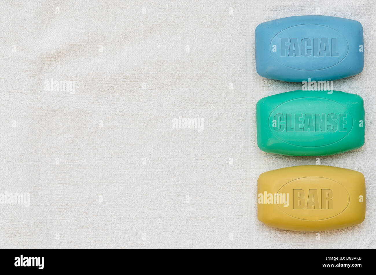 Bathing Set 03-Labeled Soaps Stock Photo - Alamy