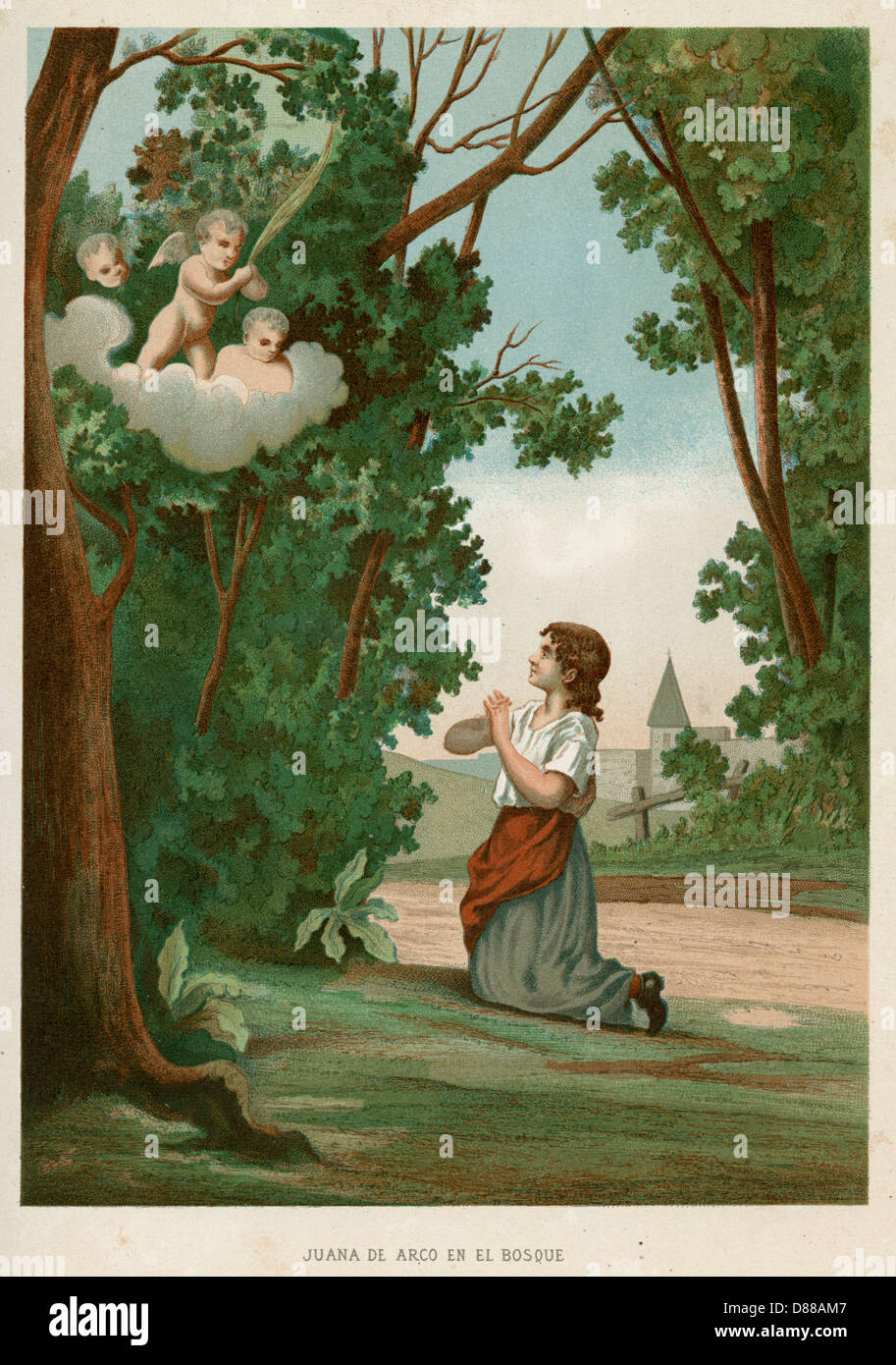 JOAN OF ARC & ANGELS Stock Photo - Alamy