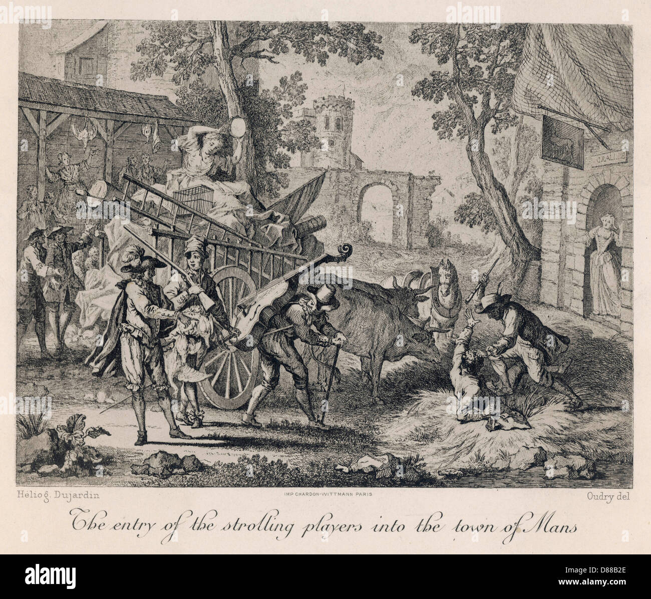 FRENCH STROLLING PLAYERS Stock Photo - Alamy