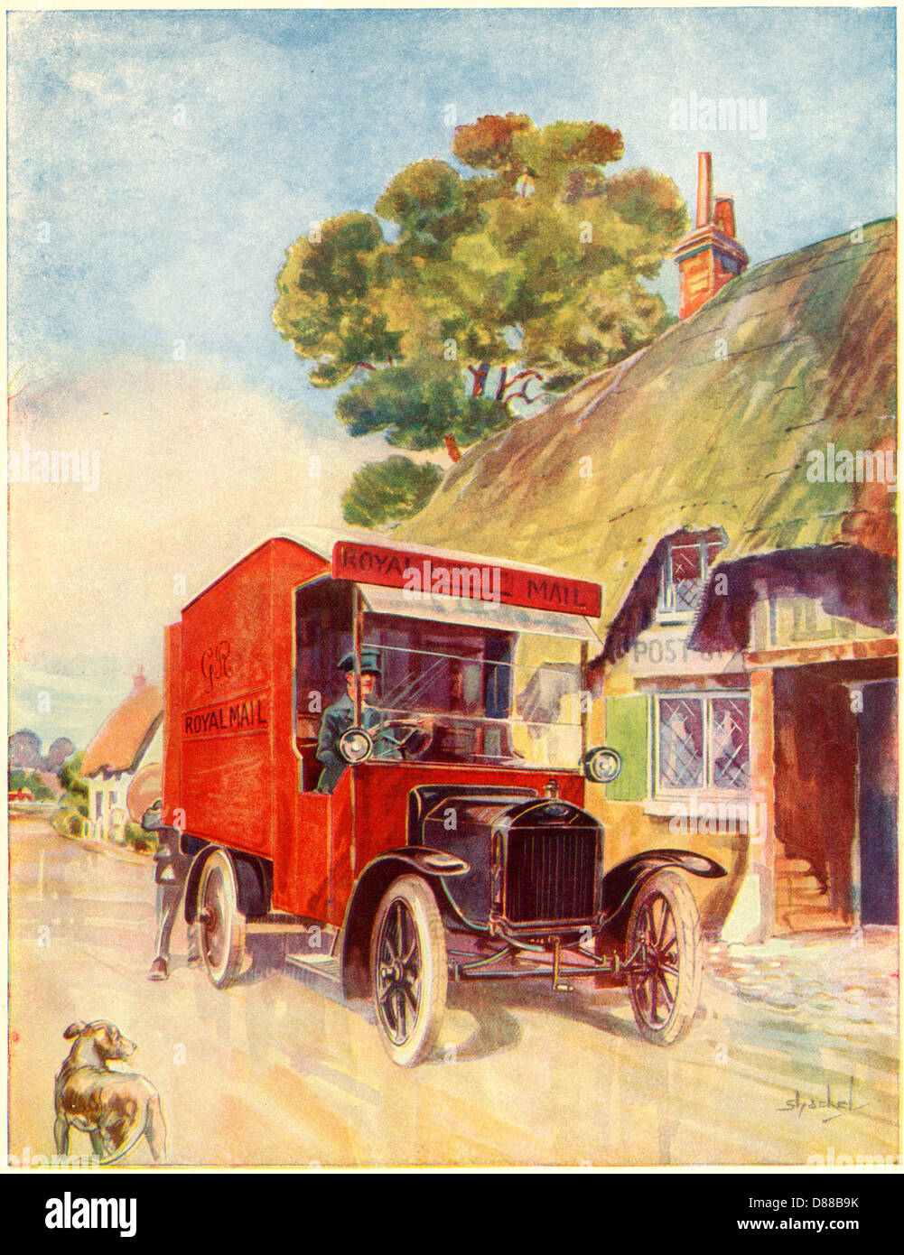 BRITISH MAIL VAN Stock Photo - Alamy