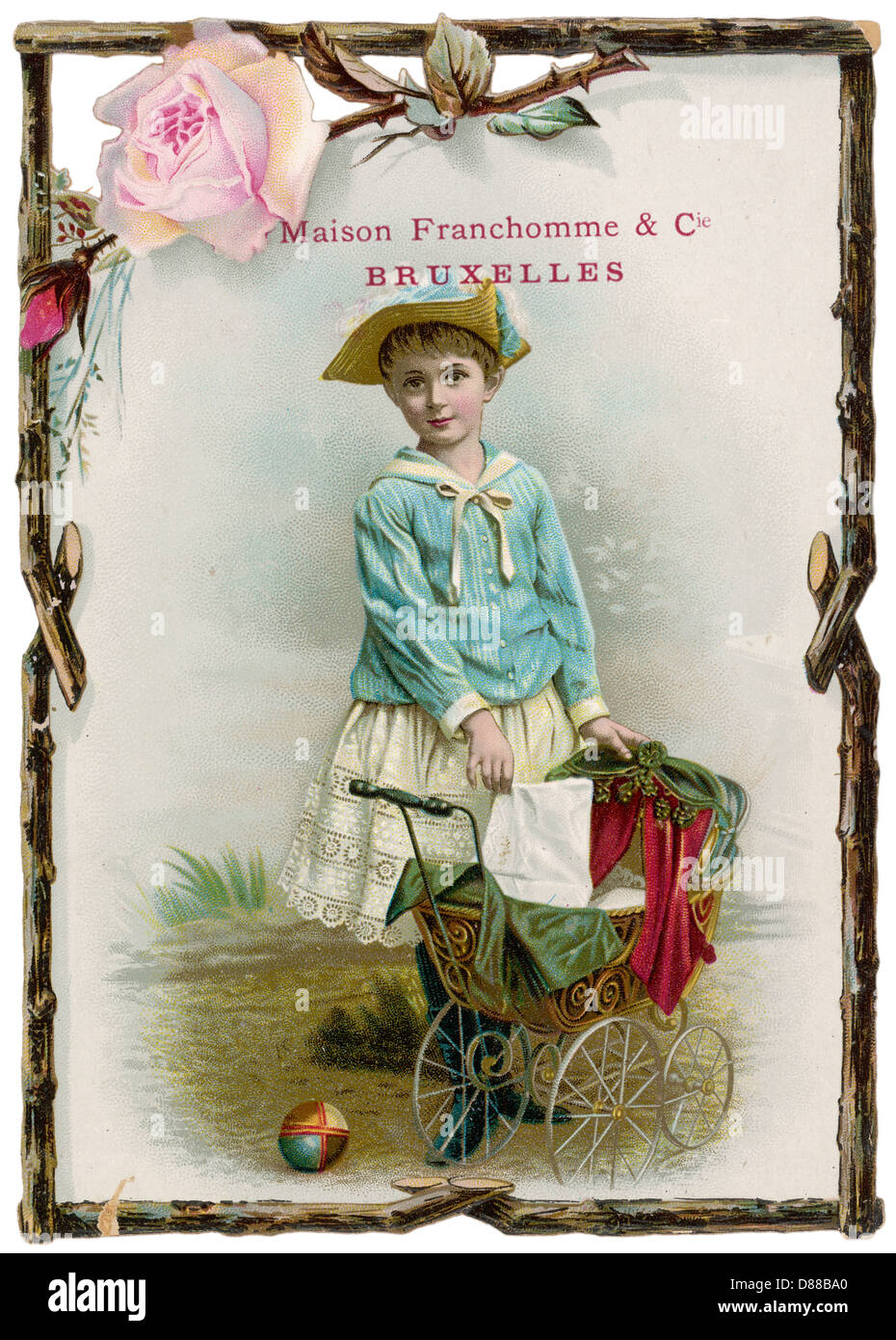 GIRL WITH EMPTY PRAM Stock Photo - Alamy