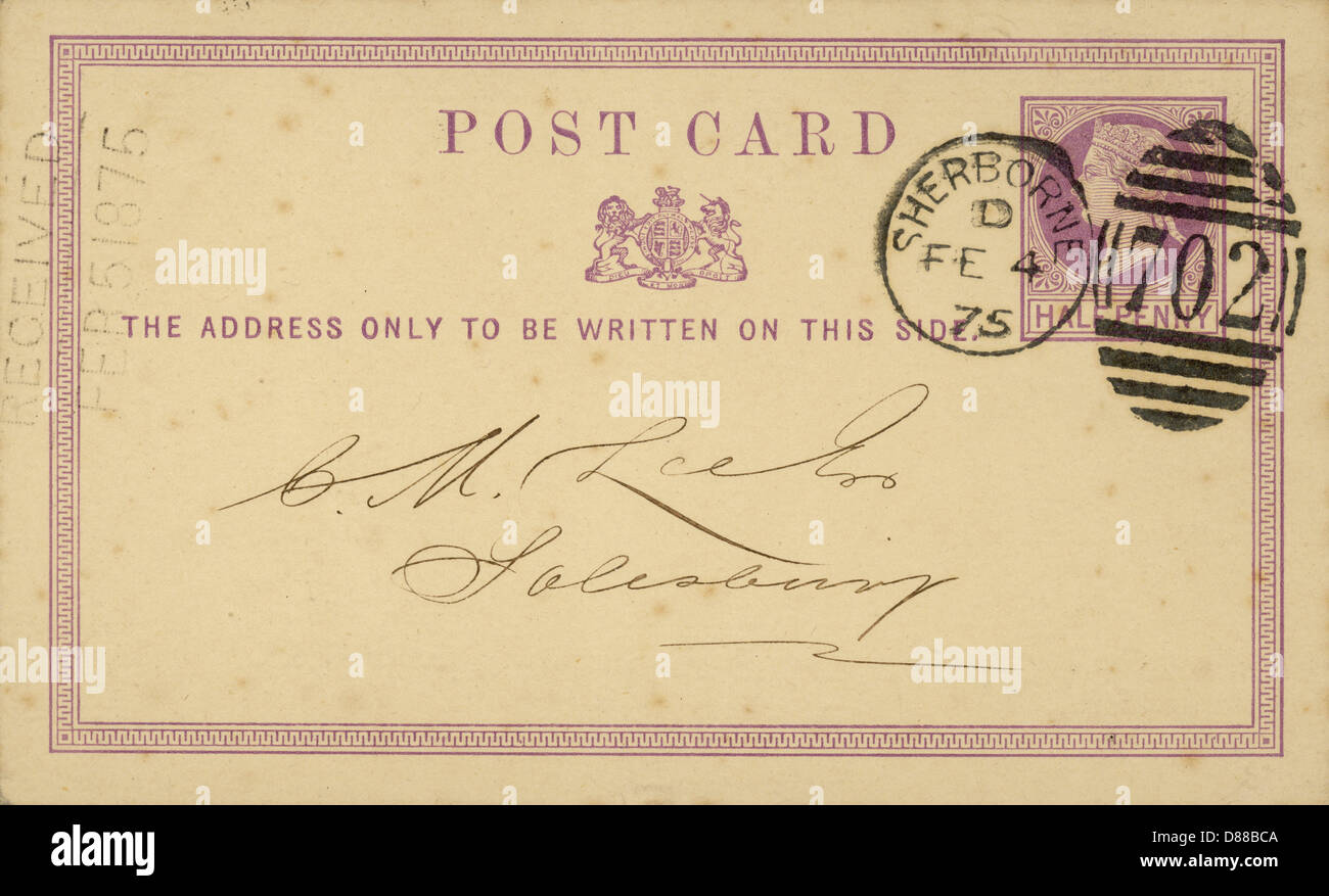 Victorian postcard hi-res stock photography and images - Alamy