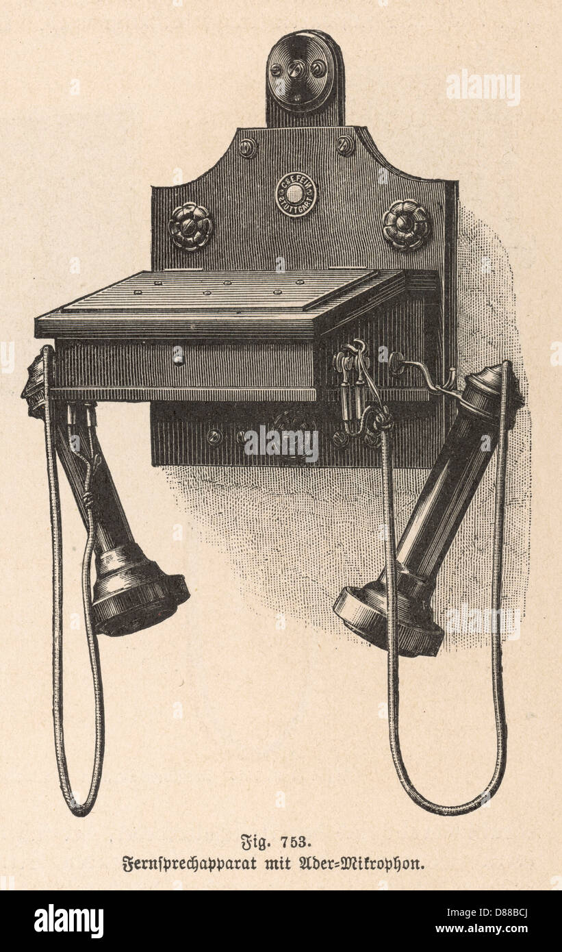 Ader telephone hi-res stock photography and images - Alamy