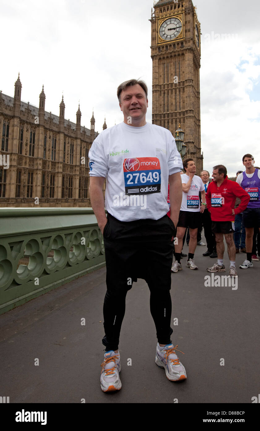 shadow chancellor ed balls and other members of parliament photocall ...