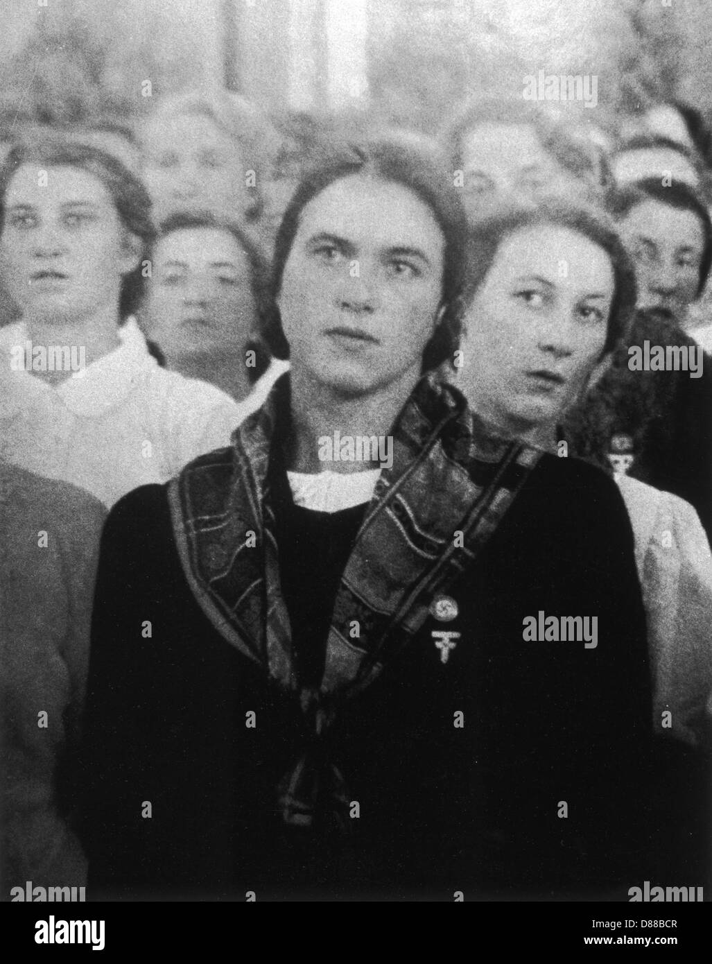 LISTENING TO HITLER Stock Photo - Alamy