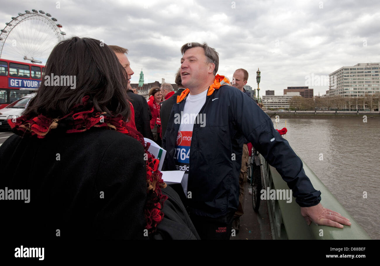 shadow chancellor ed balls and other members of parliament photocall ...