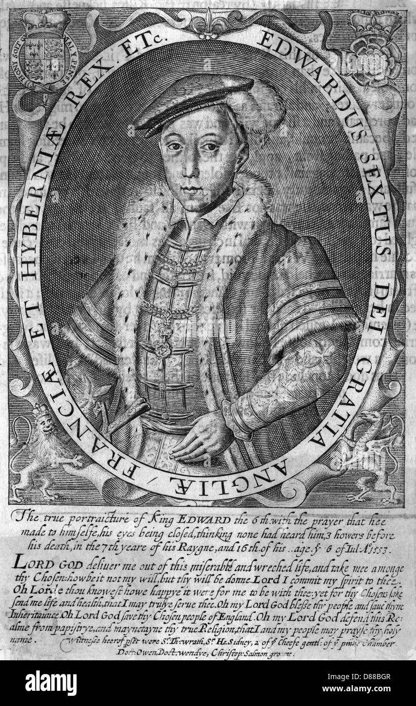 King edward vi of england Black and White Stock Photos & Images - Alamy