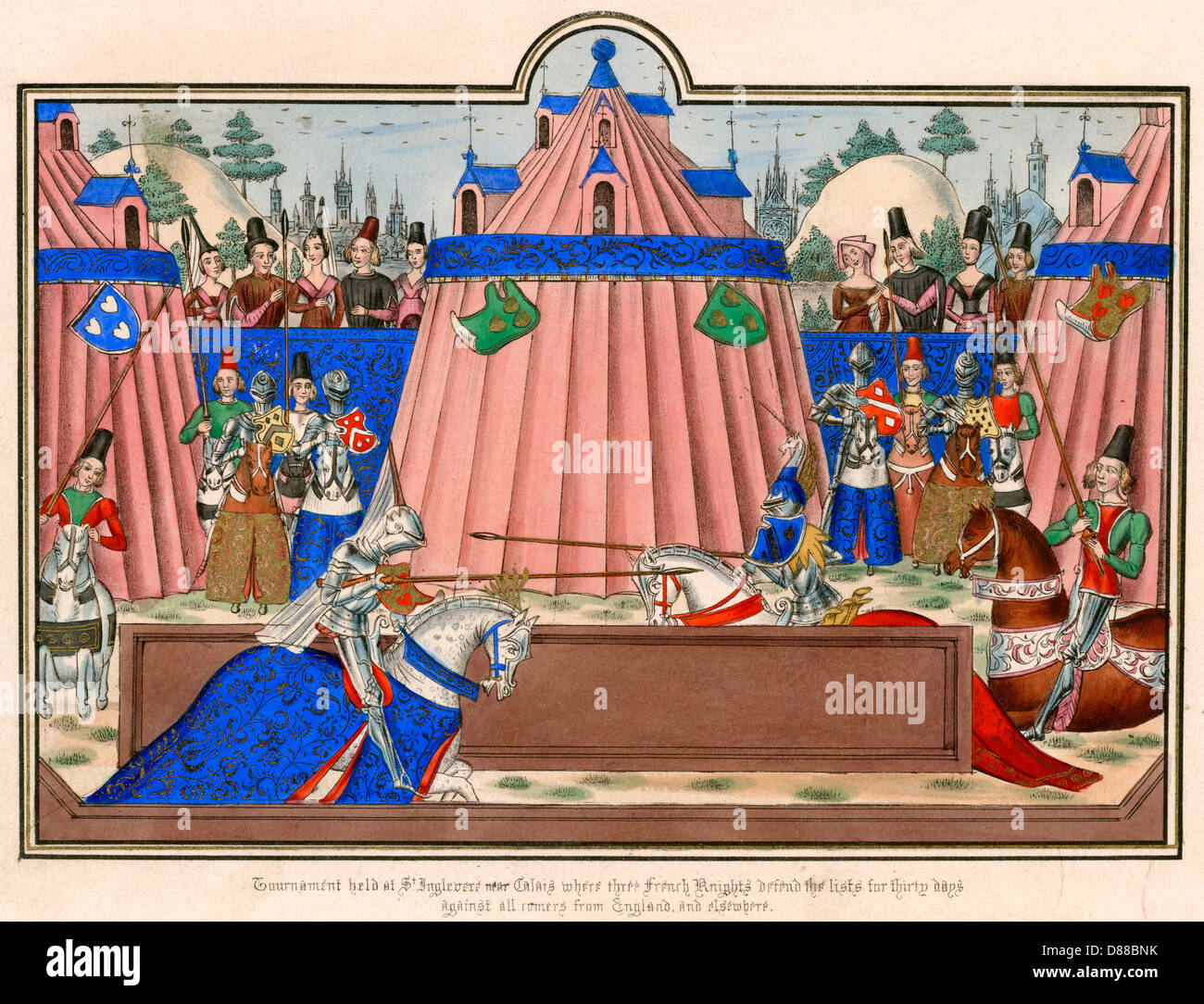 Anglo French Tournament Stock Photo - Alamy