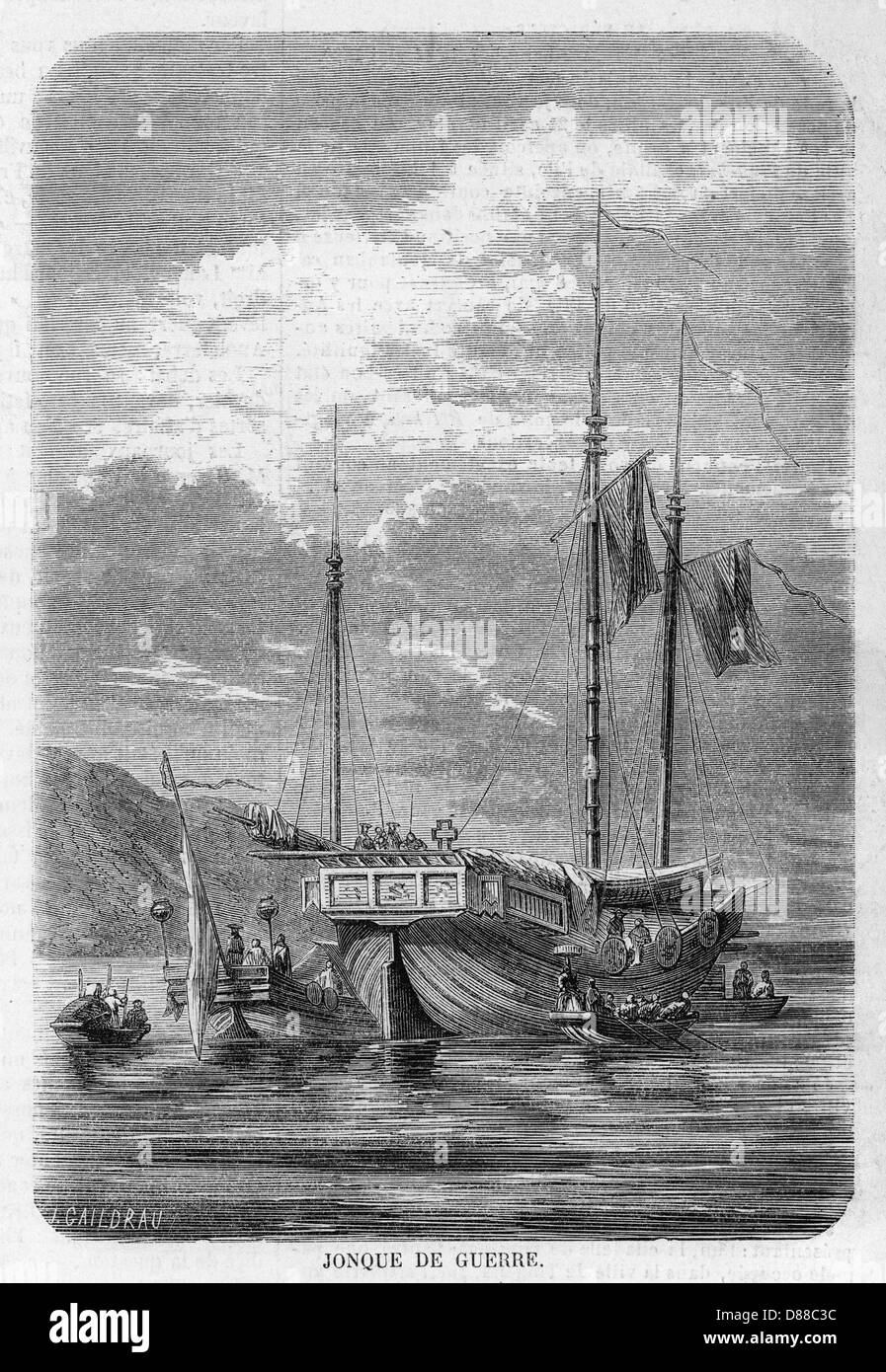 Chinese war junk Black and White Stock Photos & Images - Alamy