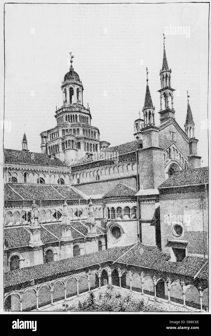 ITALY/PAVIA CERTOSA 1886 Stock Photo - Alamy