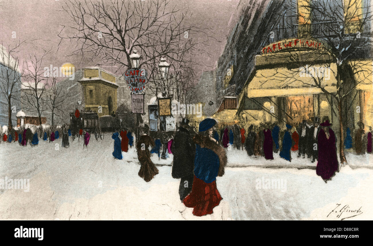 Paris grands boulevards hi-res stock photography and images - Alamy