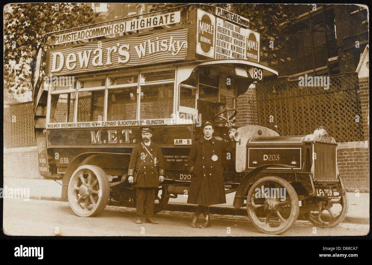 Motor Bus London 1905 Stock Photo - Alamy