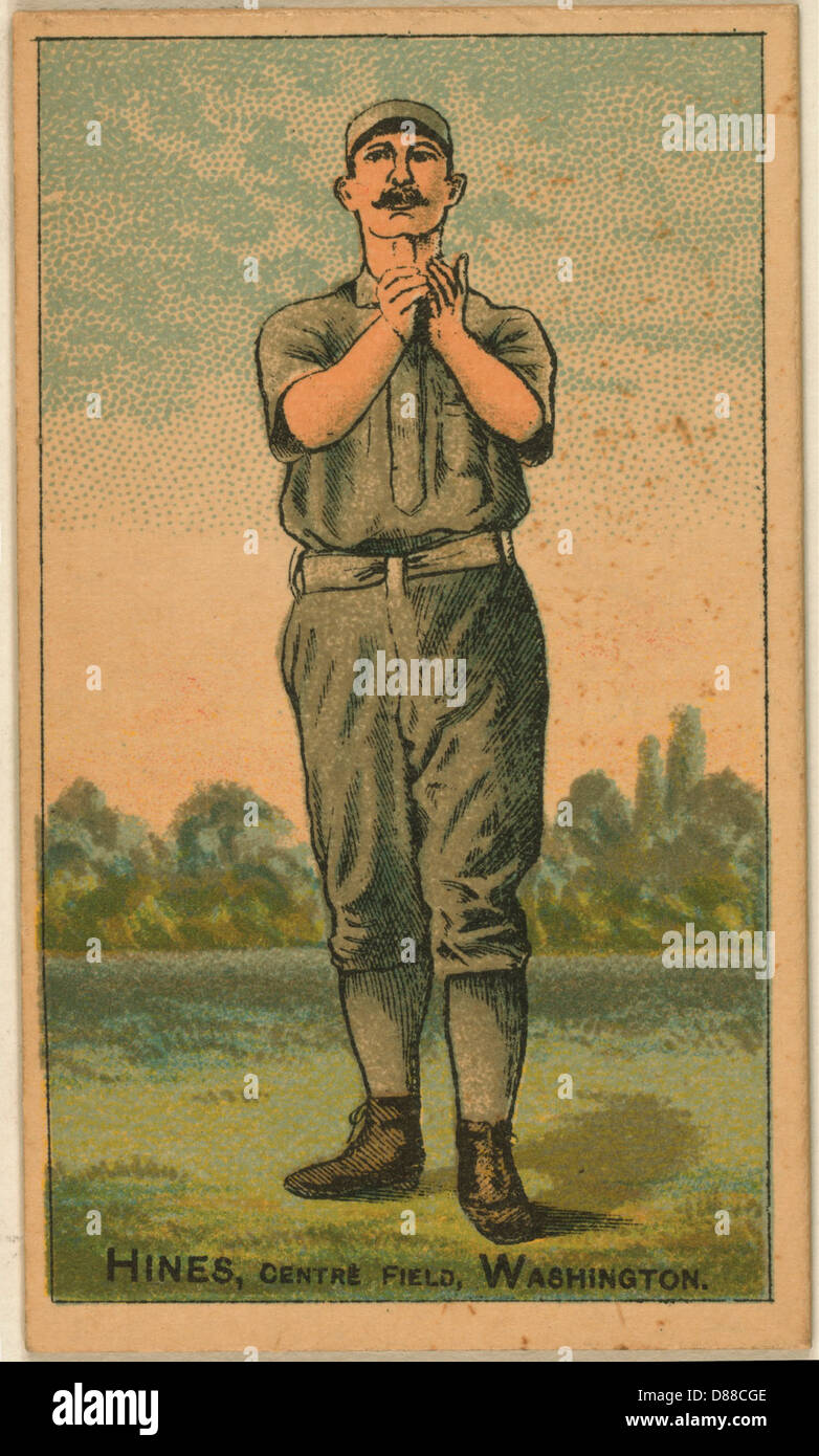 Paul Hines baseball card Stock Photo - Alamy