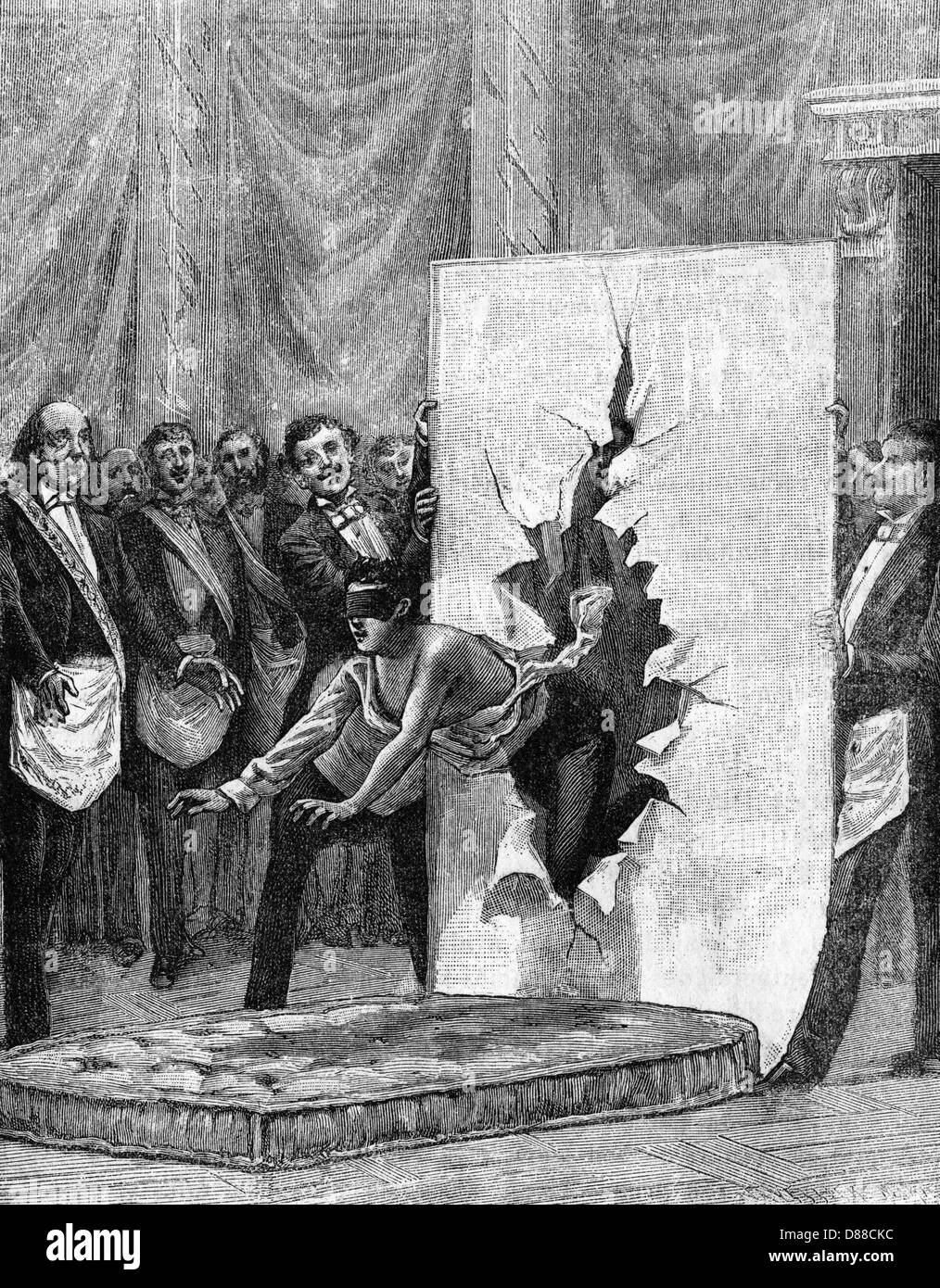 Freemason's initiation Black and White Stock Photos & Images - Alamy