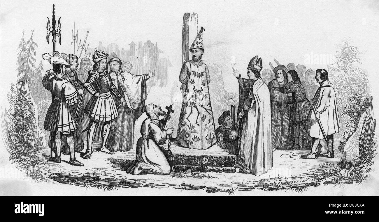 Jan Hus Execution 1415 Stock Photo, Royalty Free Image: 56734114 - Alamy