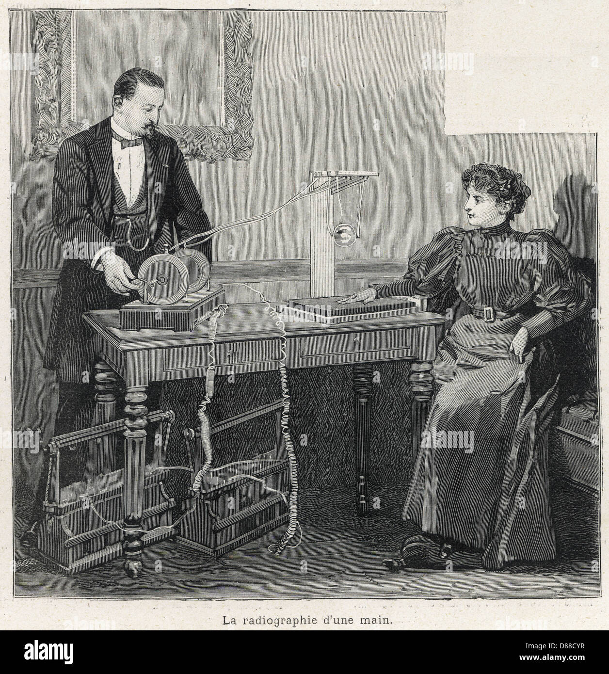 PATIENT HAS HAND X-RAYED Stock Photo - Alamy