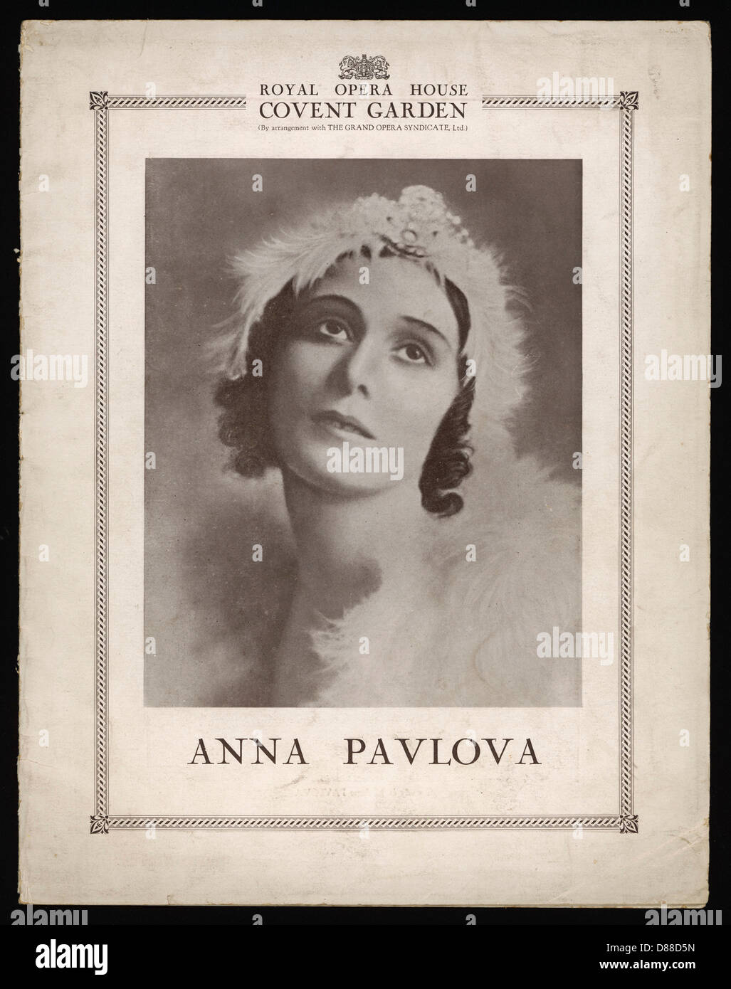 Anna Pavlova Programme Stock Photo - Alamy