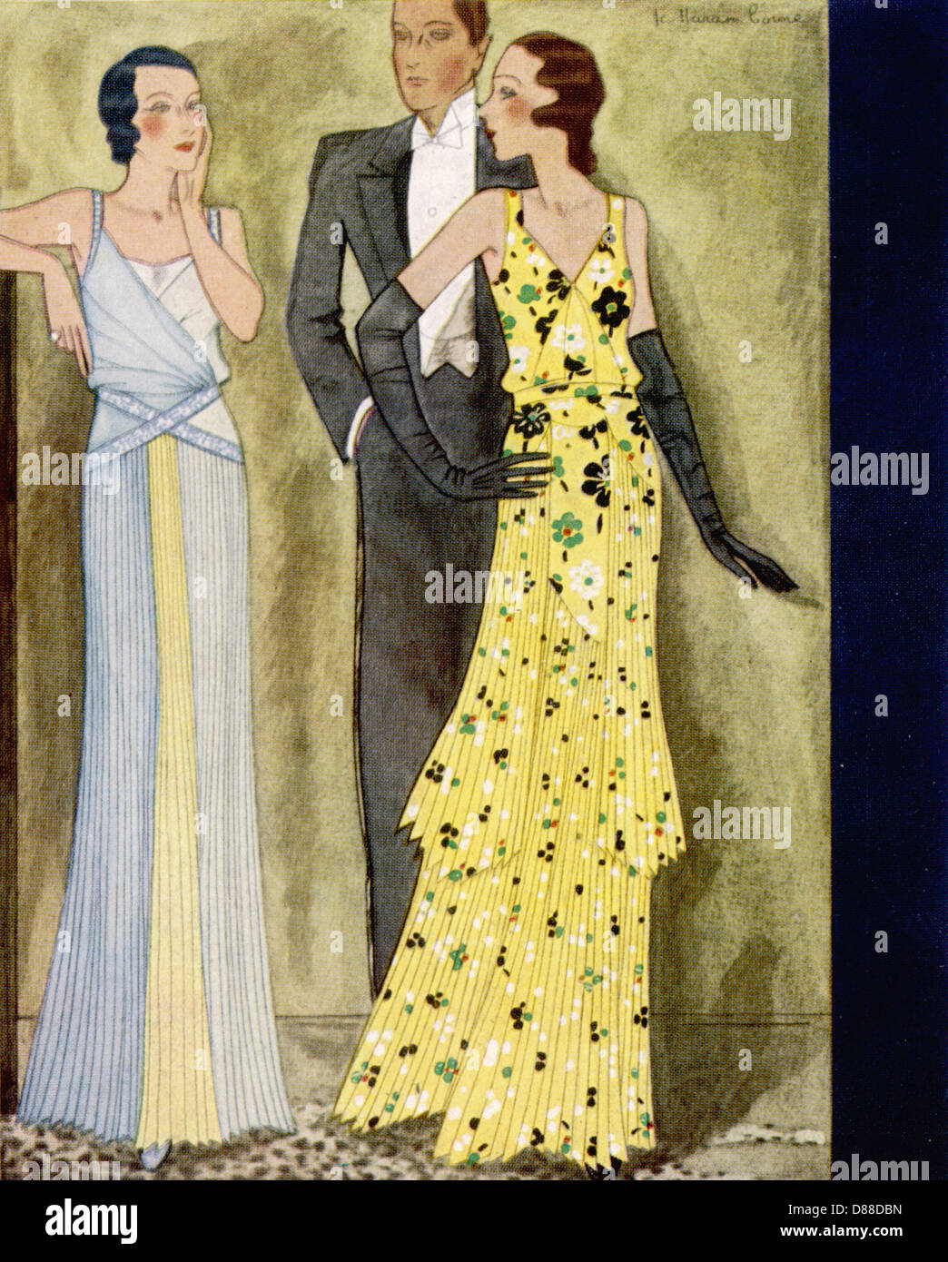 Woman evening dress 1930s hi-res stock photography and images - Alamy