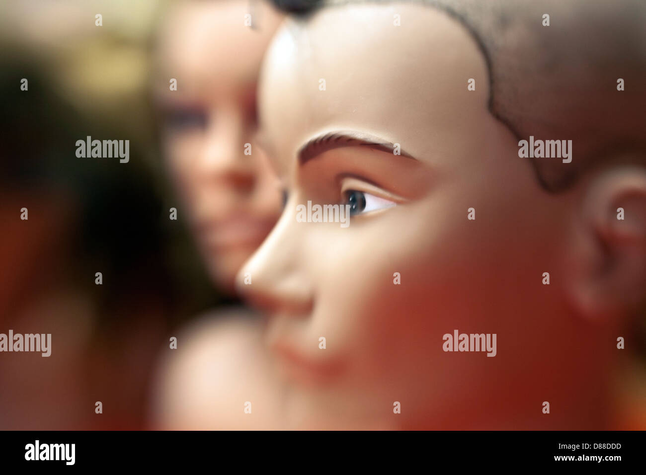 Creepy mannequin heads Stock Photo - Alamy