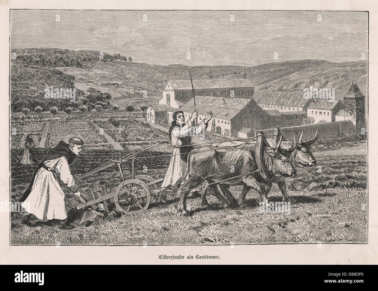 Monks Farming Stock Photo: 56734580 - Alamy