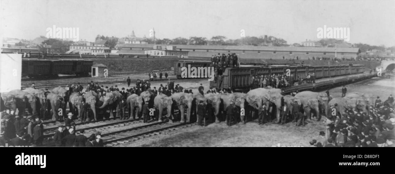 Ringling Brothers trains Stock Photo - Alamy