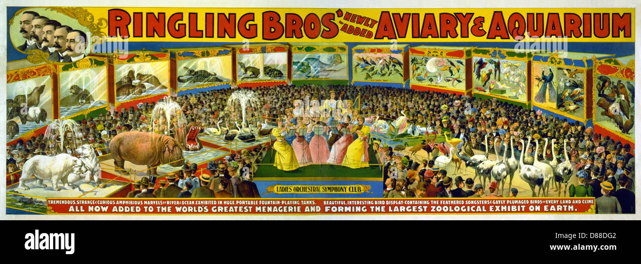 Ringling poster 1898 edited Stock Photo - Alamy