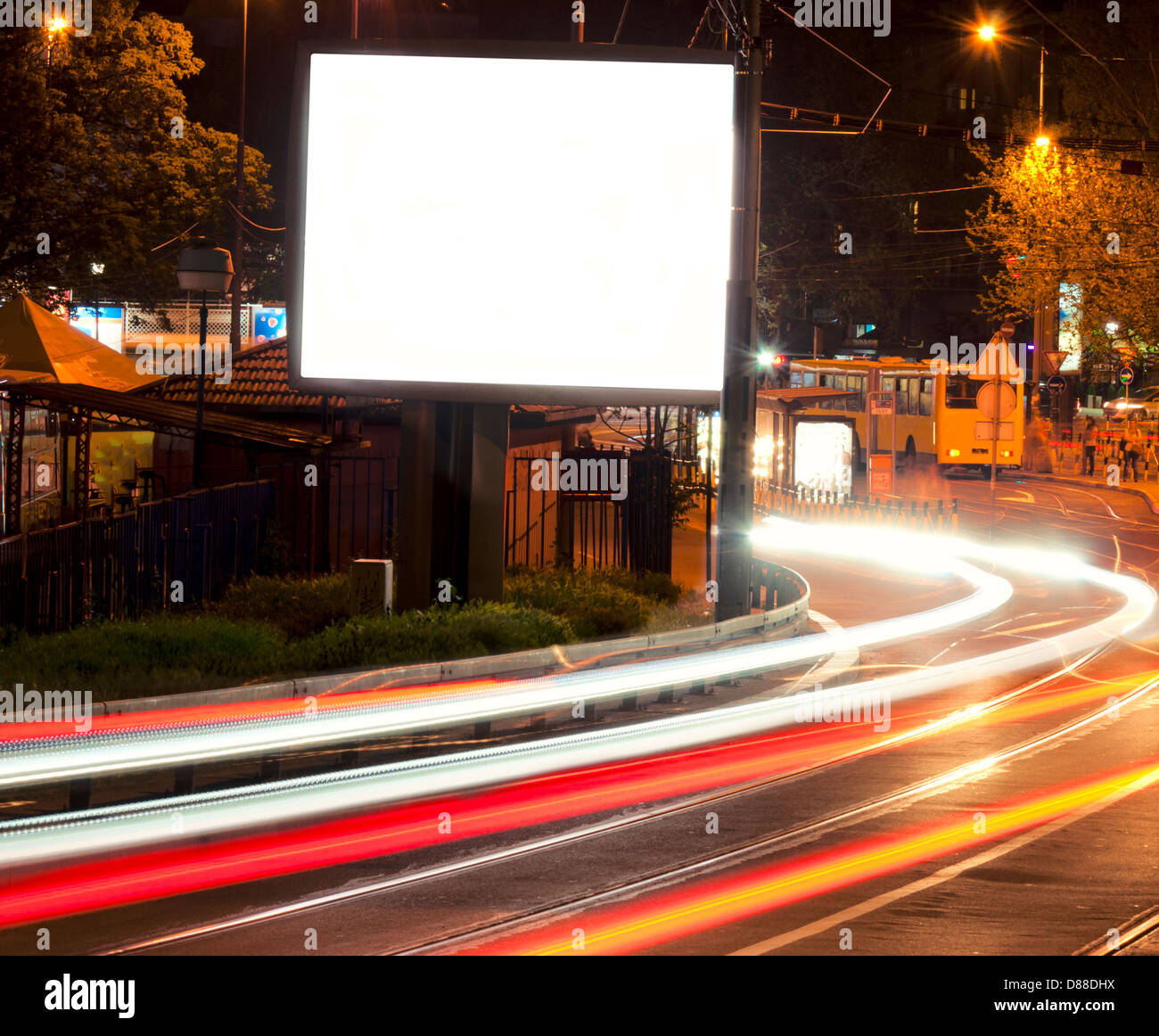 Illuminated billboard advertisement sign hi-res stock photography and ...