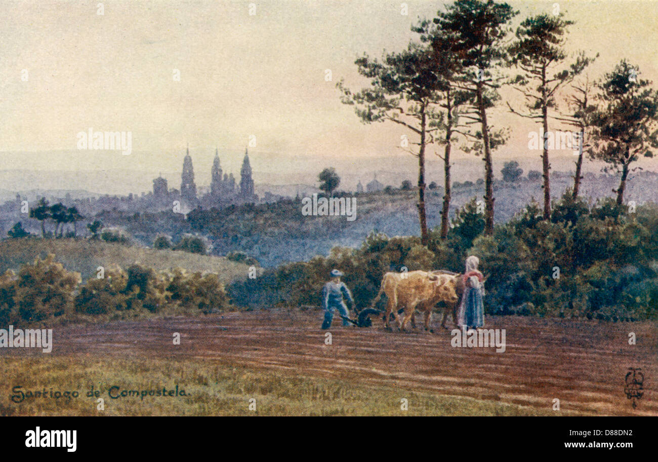 Pilgrim road to compostella hi-res stock photography and images - Alamy