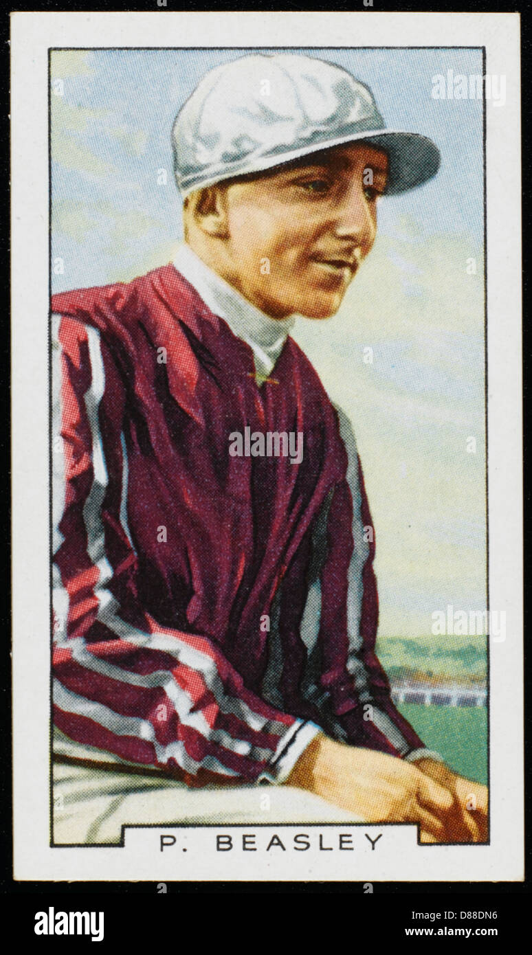 Jockey - Pat Beasley 20th century Stock Photo - Alamy