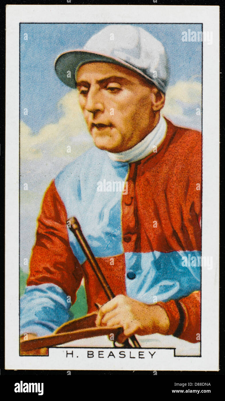 Jockey - Harry Beasley 20th century Stock Photo - Alamy