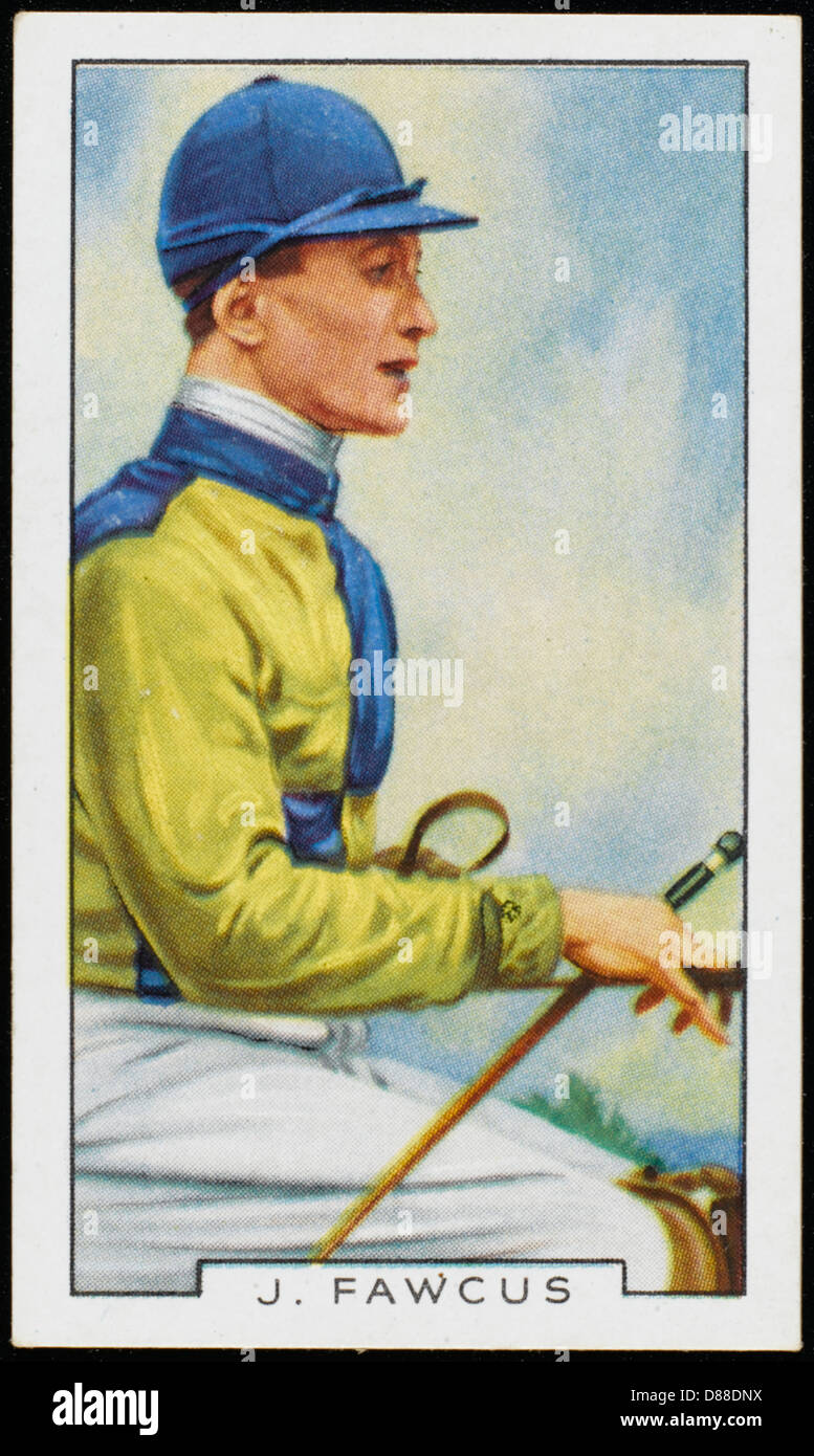 Jockey - Jack Fawcus 20th century Stock Photo - Alamy