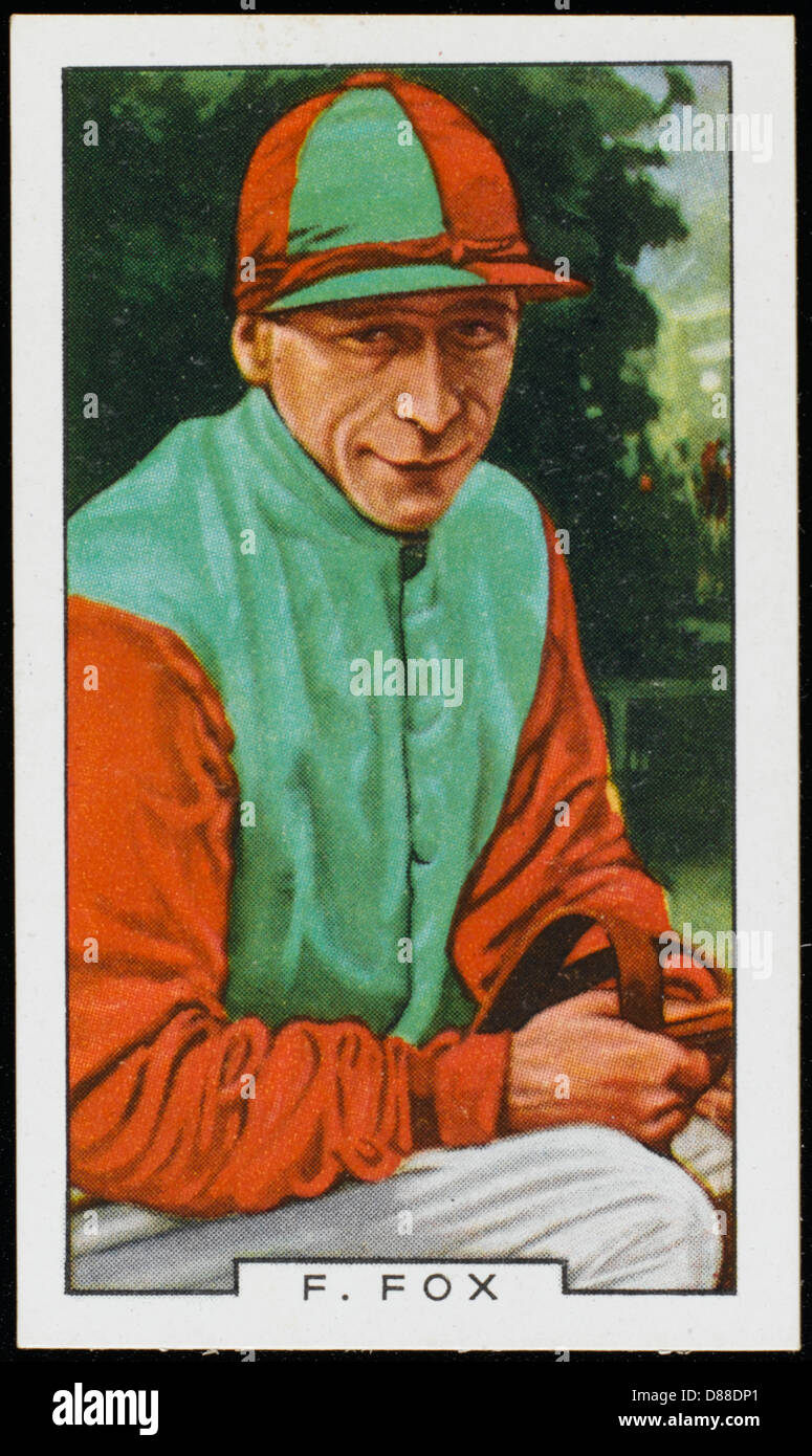Jockey - Fred Fox 20th century Stock Photo - Alamy