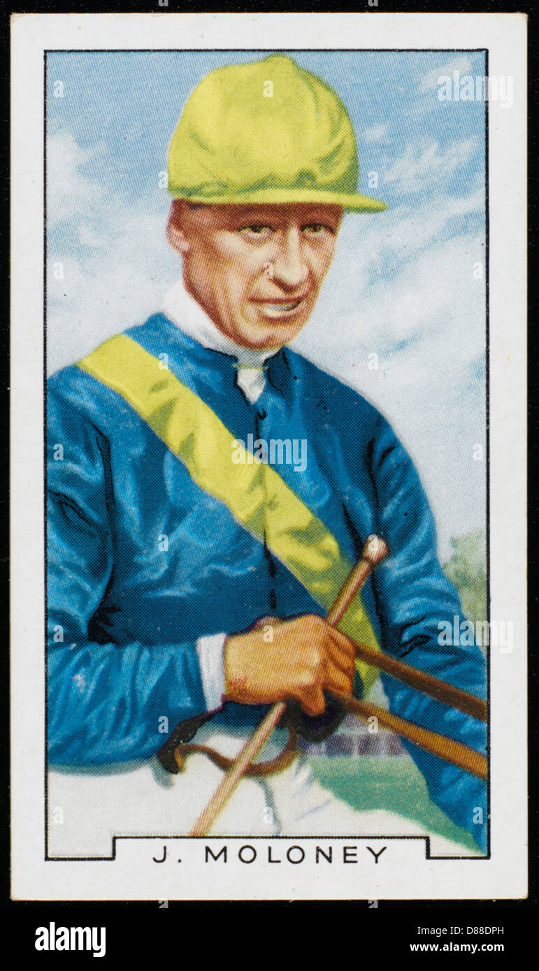 Jockey - Jack Moloney 20th century Stock Photo - Alamy