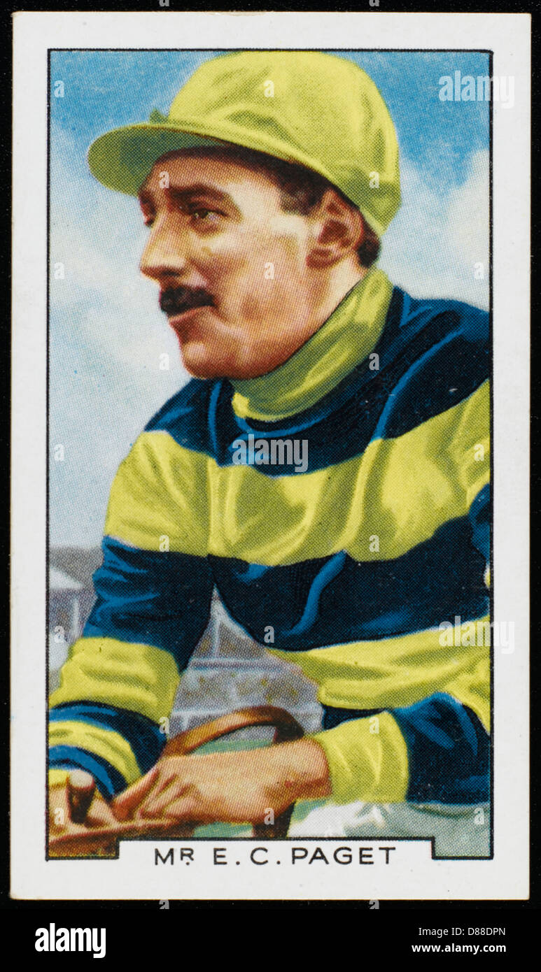 Jockey - E C Paget Stock Photo - Alamy