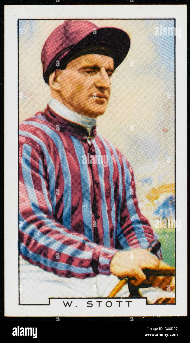 Jockey - Billy Stott 20th century Stock Photo - Alamy