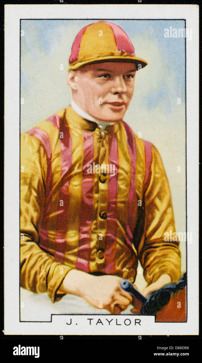Jockey - J a Taylor 20th century Stock Photo - Alamy