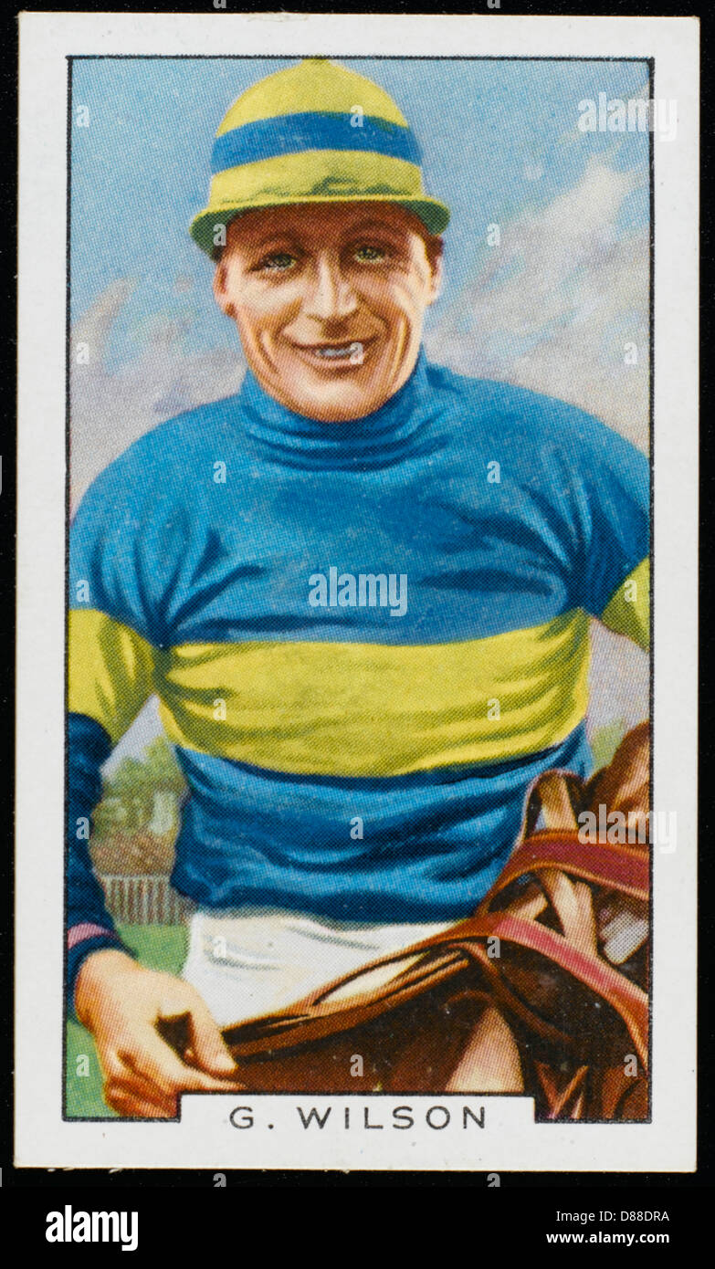 Jockey - Gerry Wilson 20th century Stock Photo - Alamy