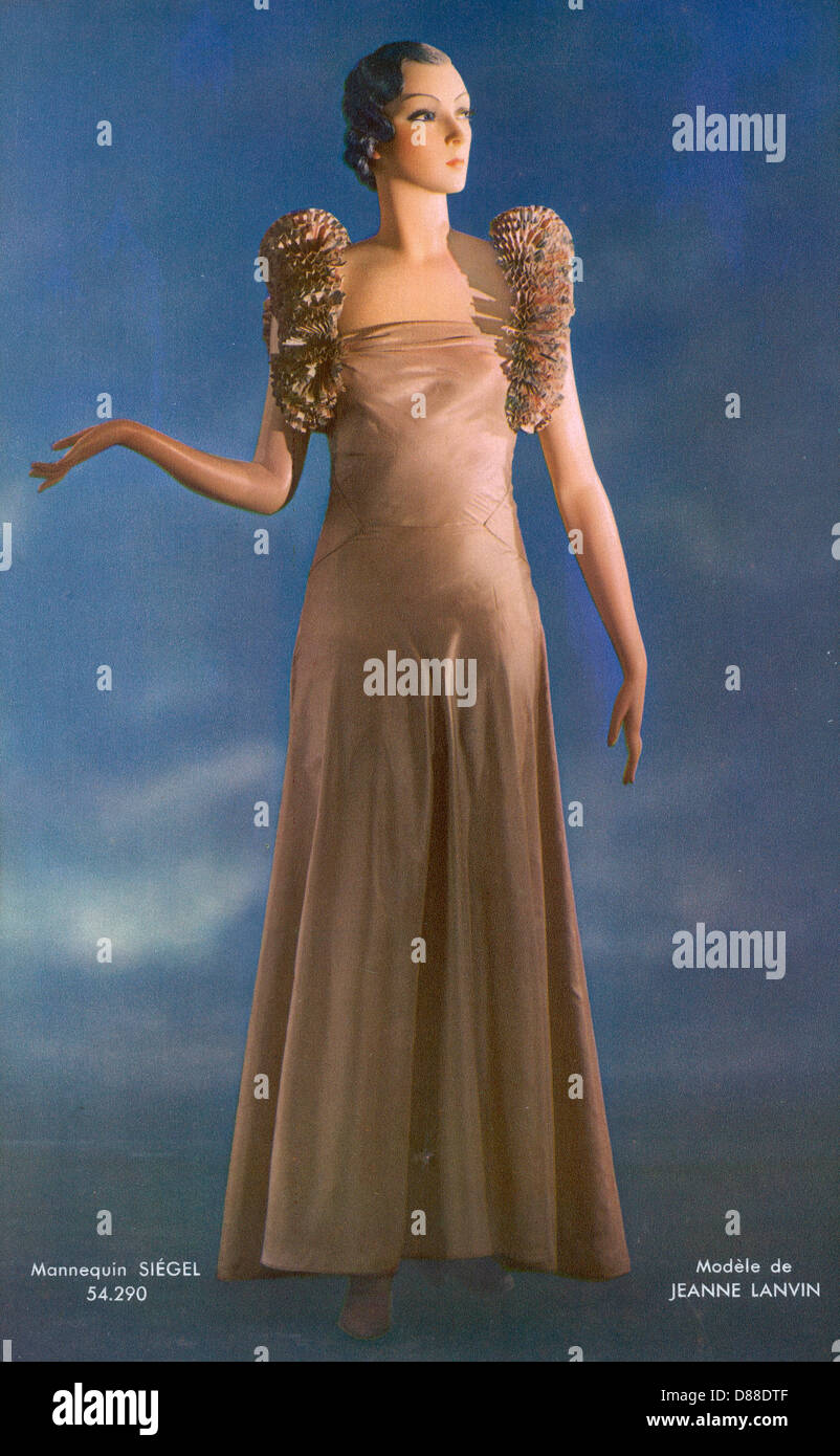 GOWN WITH RUFF STRAPS Stock Photo - Alamy