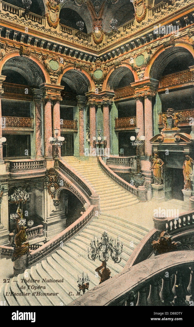 Opera Paris 1905 Inside Stock Photo - Alamy