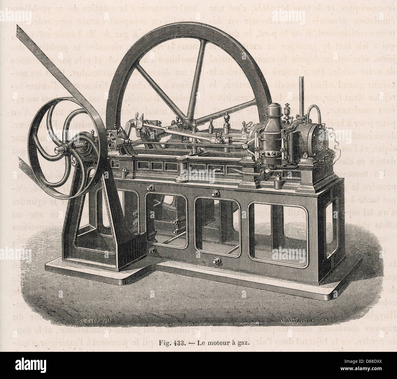 Lenoir's Gas Engine Stock Photo - Alamy