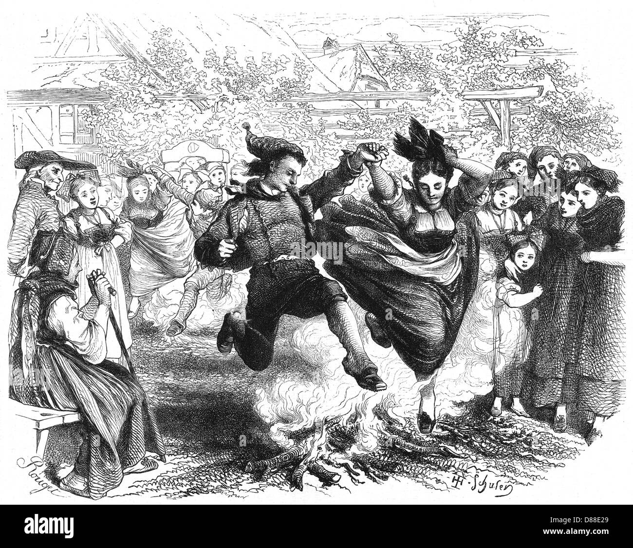 Saint johns fire Black and White Stock Photos & Images - Alamy