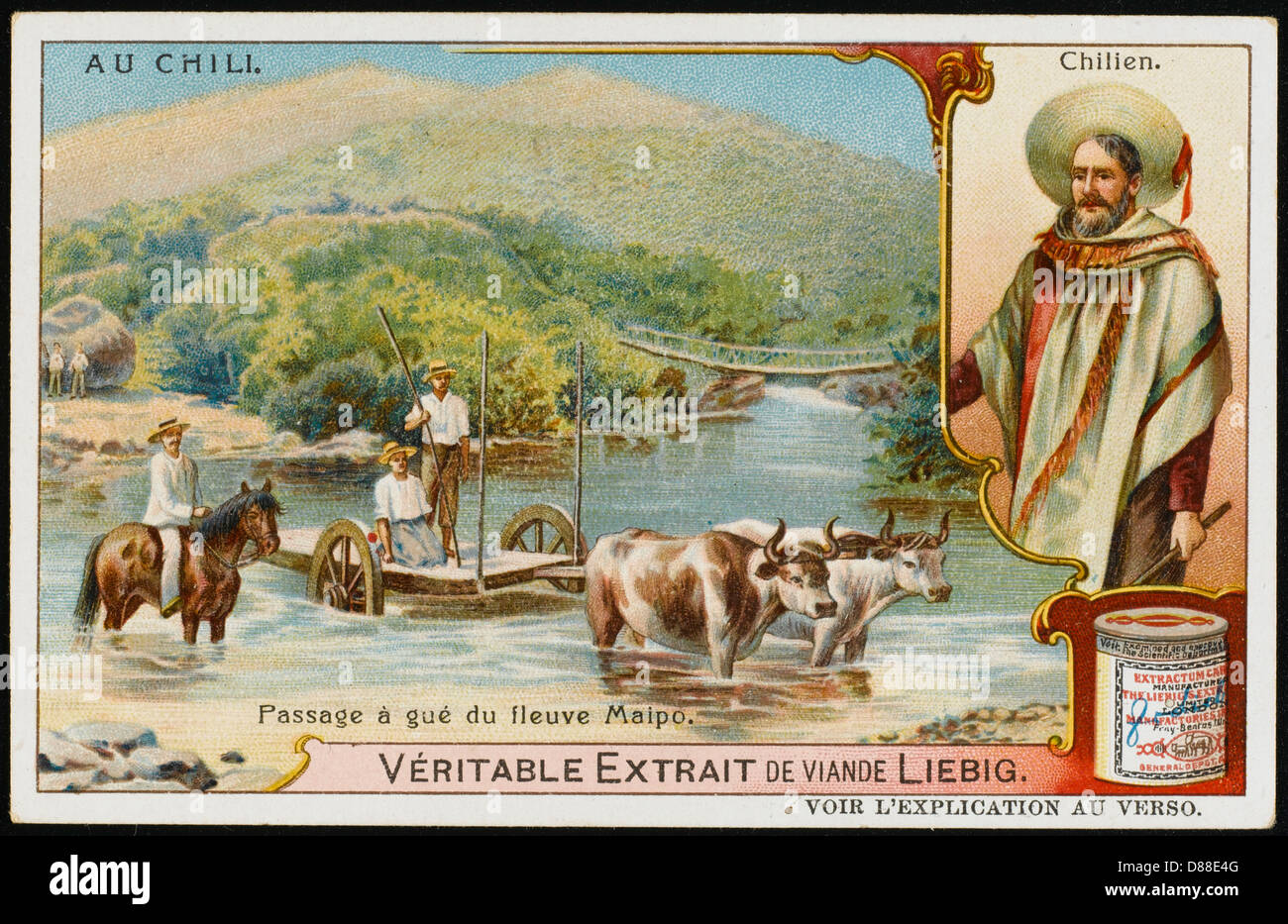 CHILE/MAIPO RIVER C1900 Stock Photo - Alamy