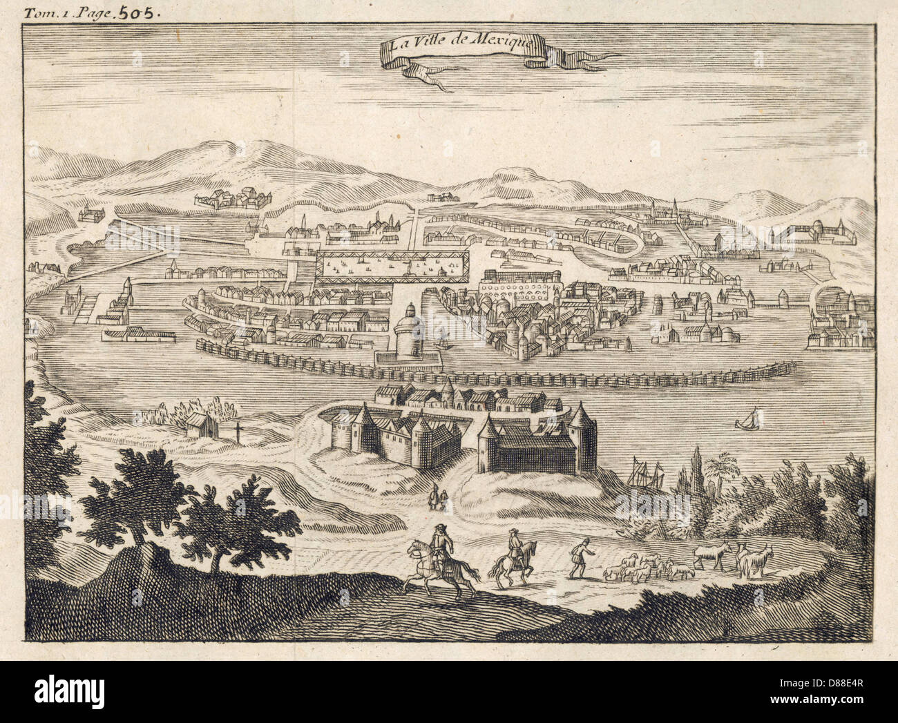 Mexico Mexico City 1730 Stock Photo - Alamy