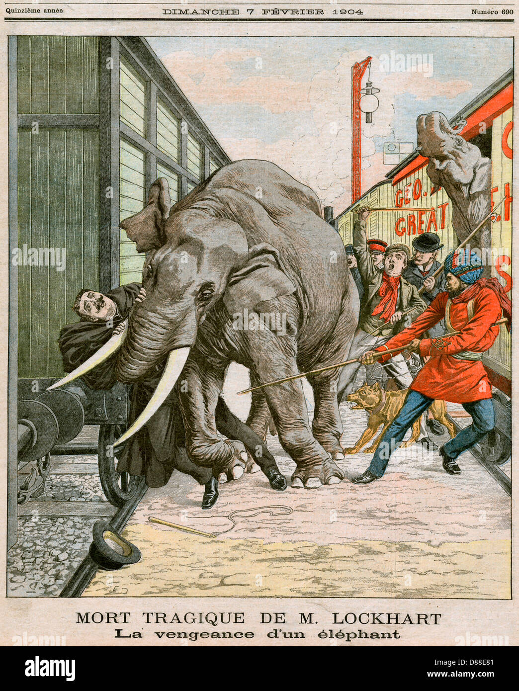 CIRCUS ELEPHANT ACCIDENT Stock Photo - Alamy