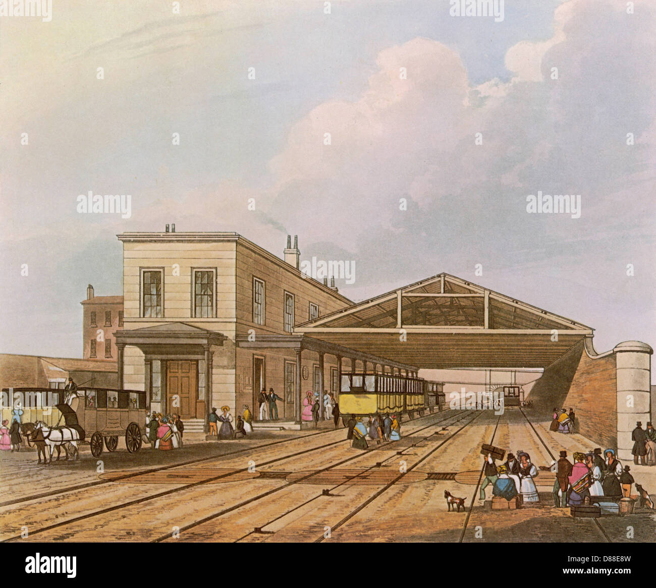 Rail Liverpool 1830 Stock Photo - Alamy