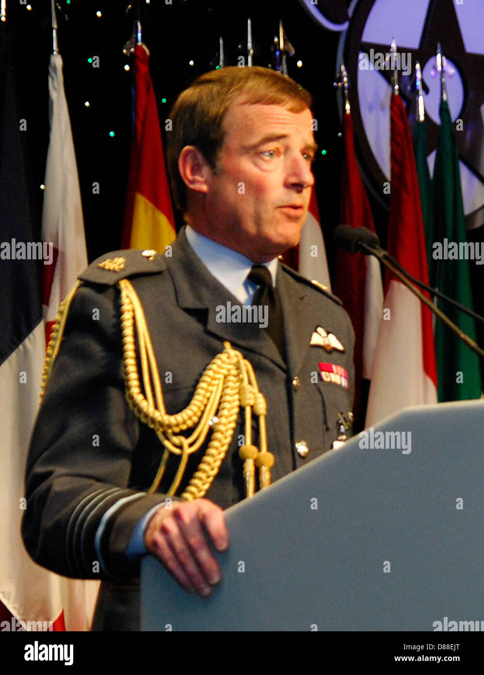 Sir Glen Torpy at the Global Air Chiefs Conference (crop Stock Photo ...