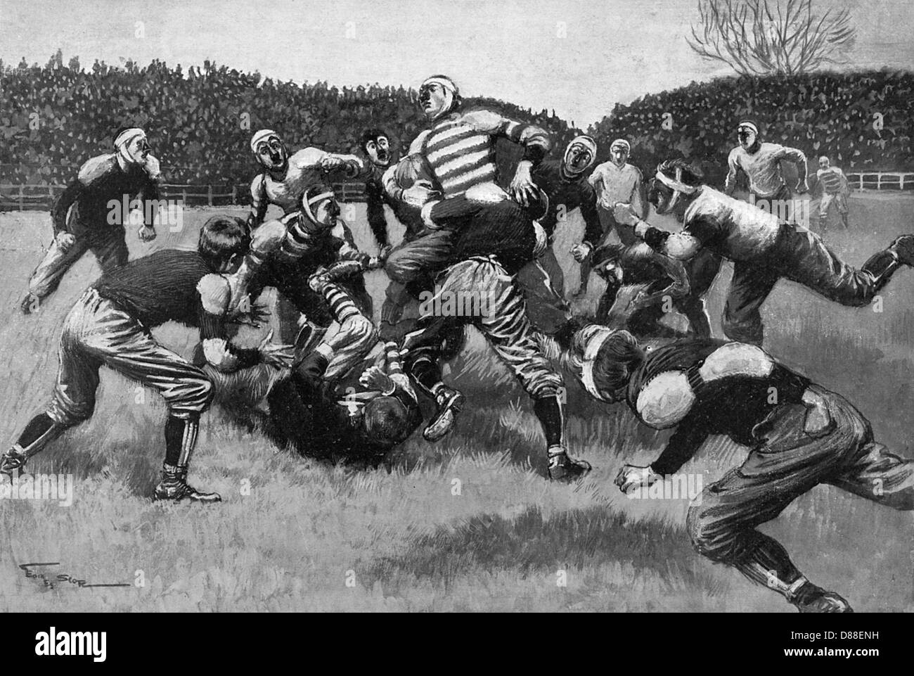 Us Football Match 1903 Stock Photo - Alamy
