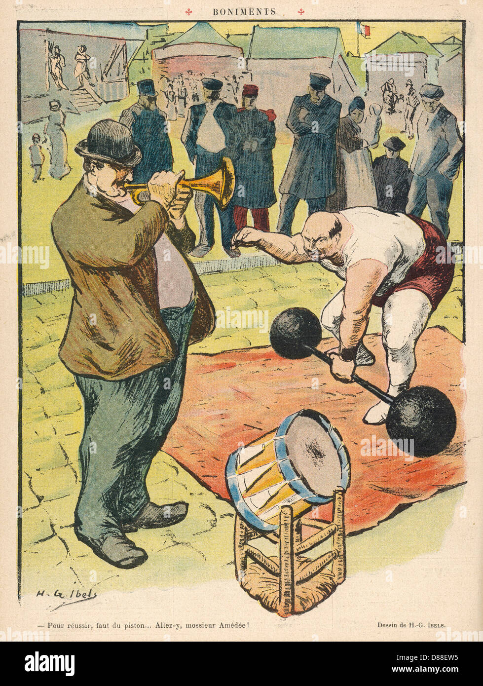 STRONG MAN AT A FAIR Stock Photo - Alamy