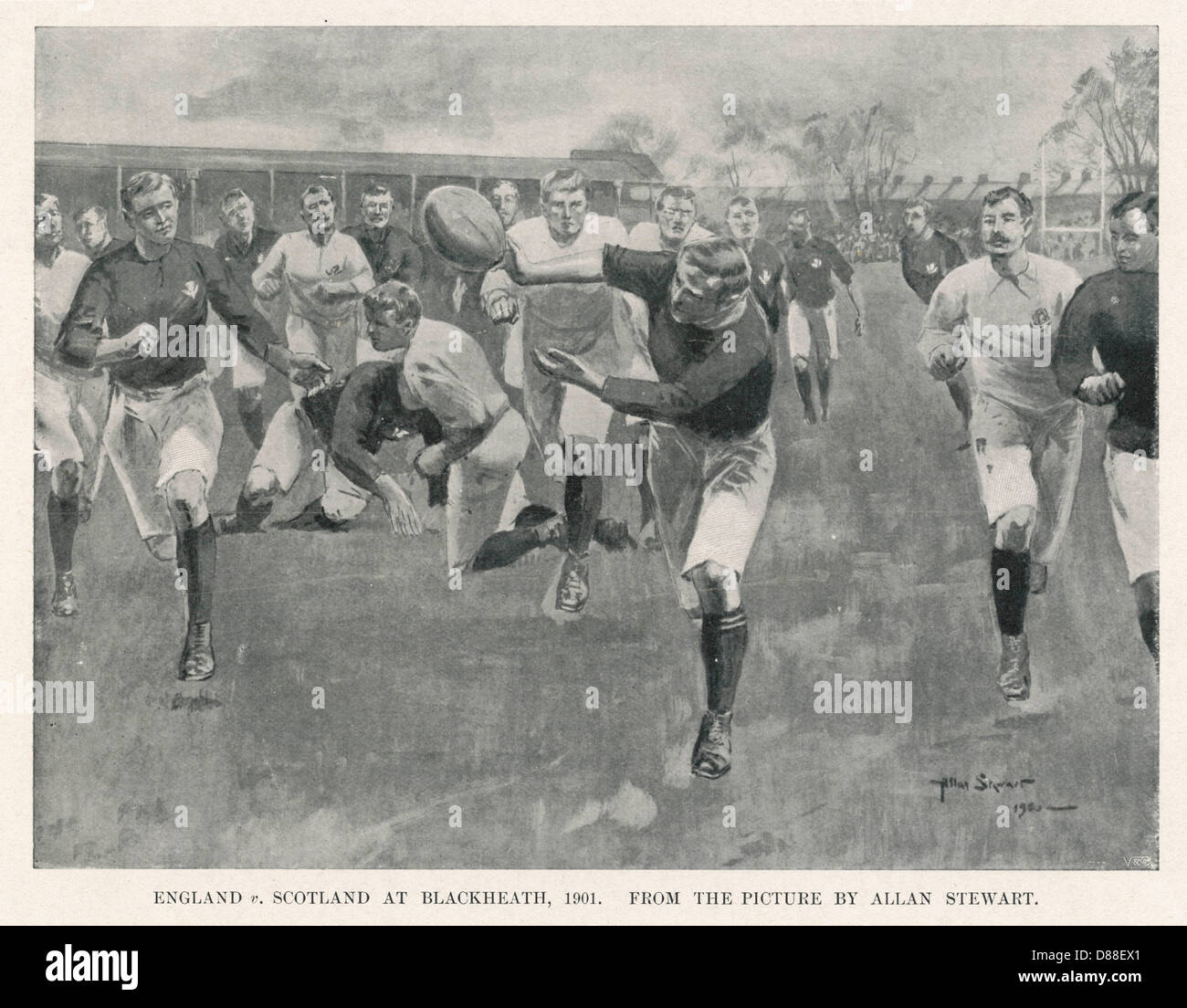 England V Scotland 1901 Stock Photo - Alamy