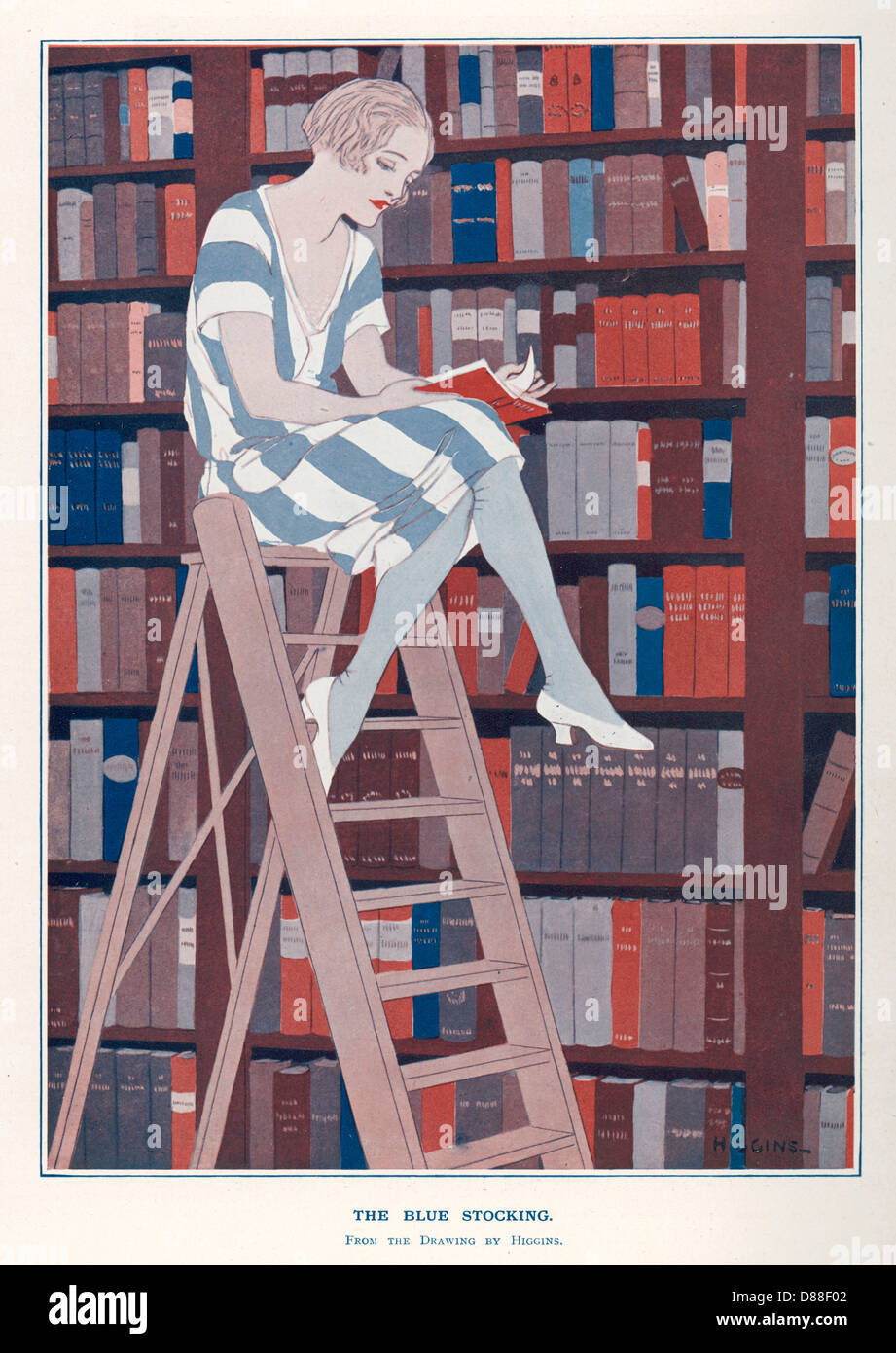 Library Ladder Reading High Resolution Stock Photography and Images - Alamy